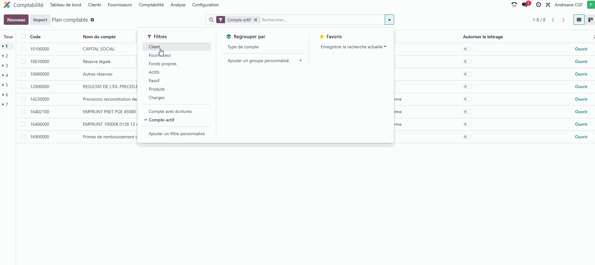 Comment configurer le plan comptable dans Odoo